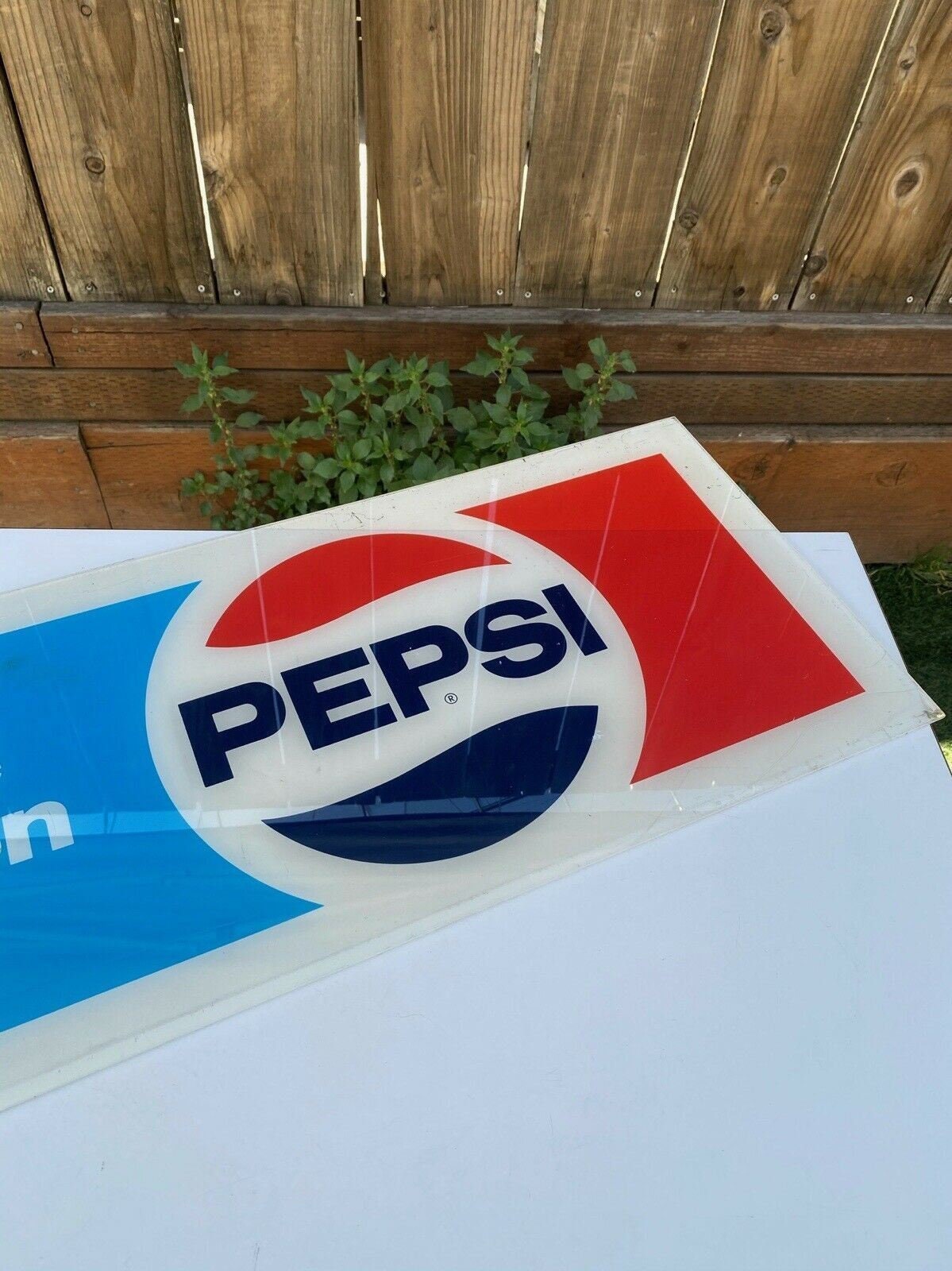 Vintage Plastic Machine Pepsi Sign 50 1/2 X 12 take Home A Cold Carton ...