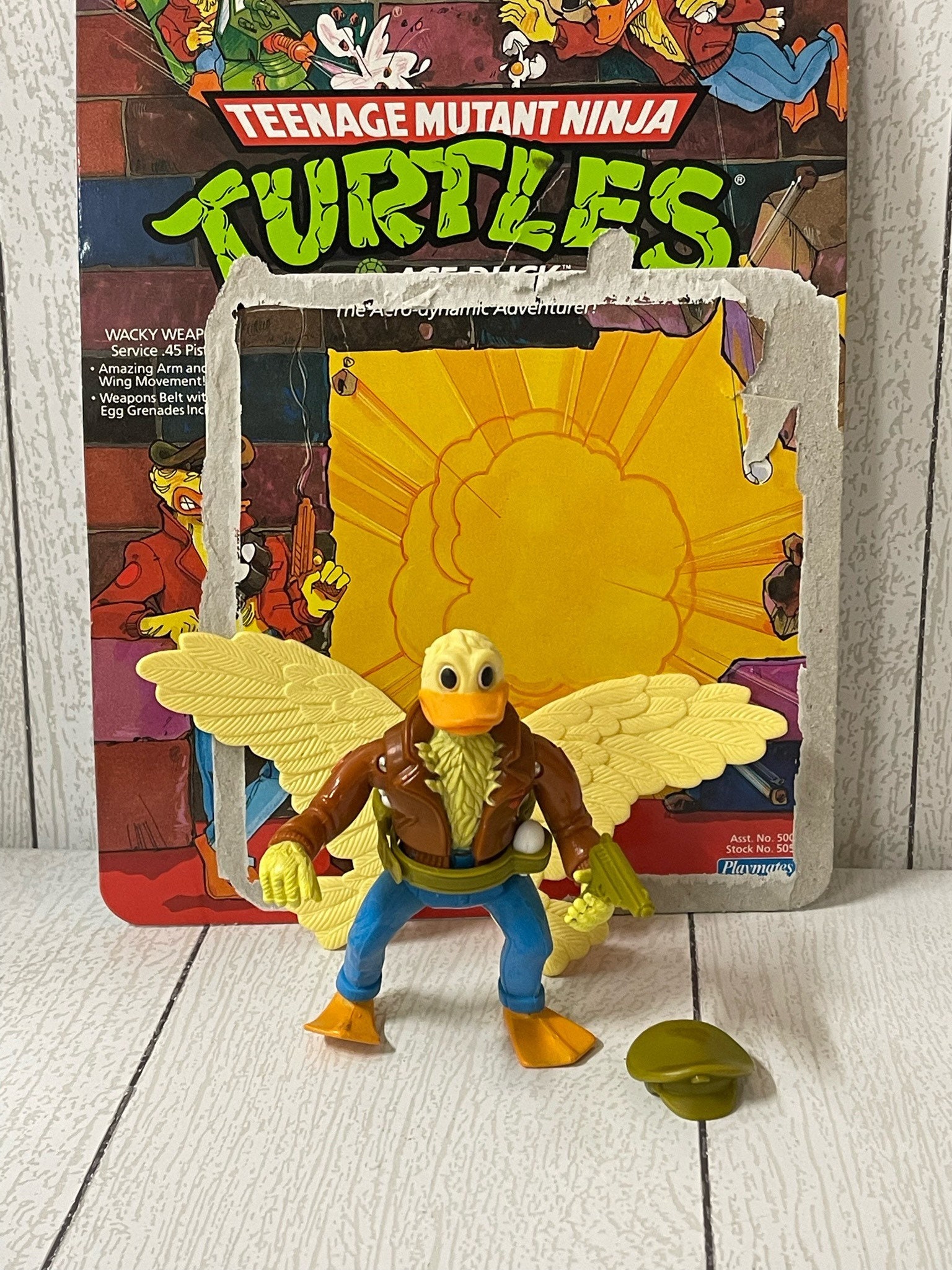 Ace Duck 100% Complete Teenage Mutant Ninja Turtle TMNT 1989 Playmates ...