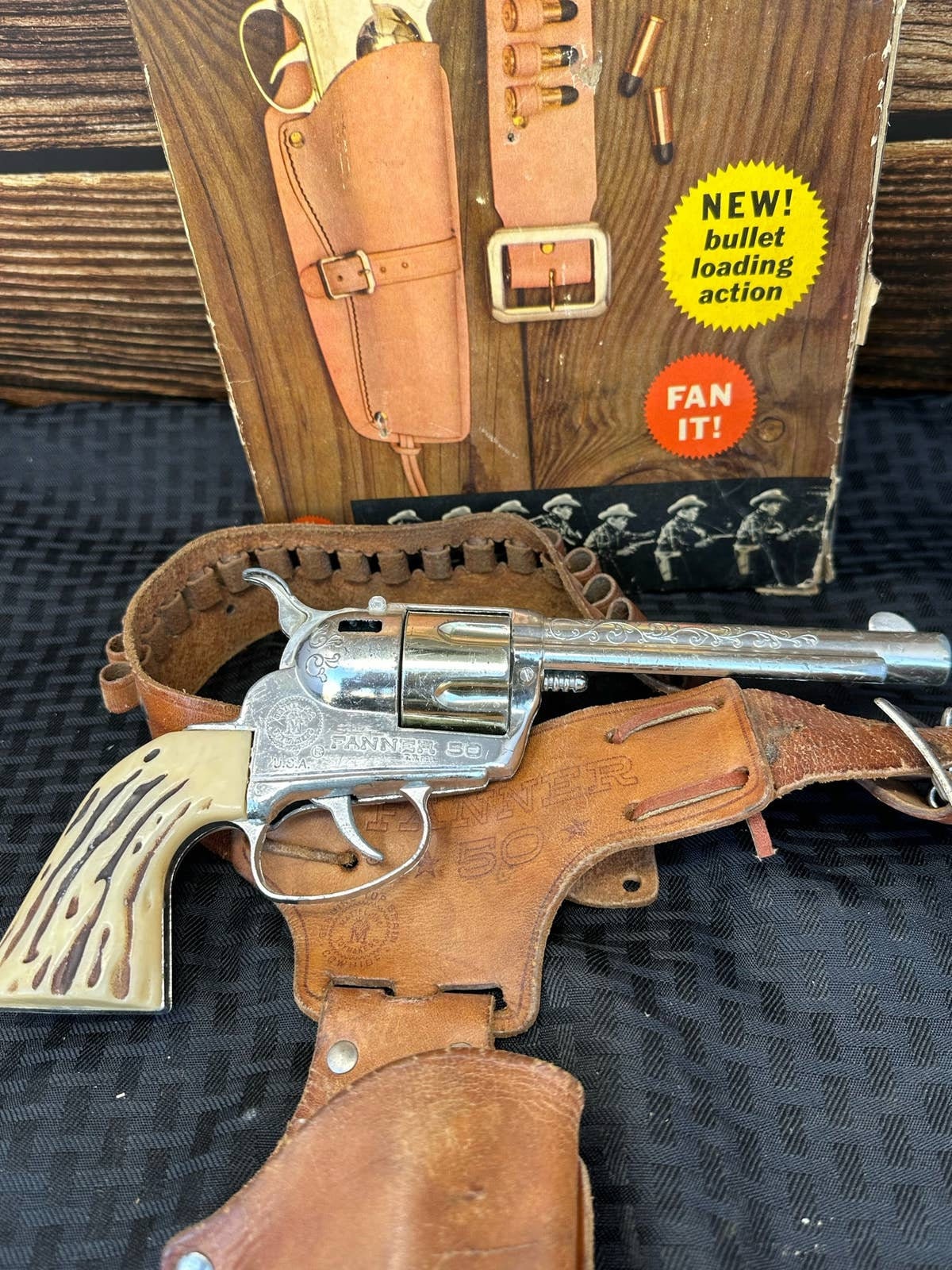 Vintage 1950s Mattel Fanner 50 Marshal Cap Gun Holster,pistol,bullets ...