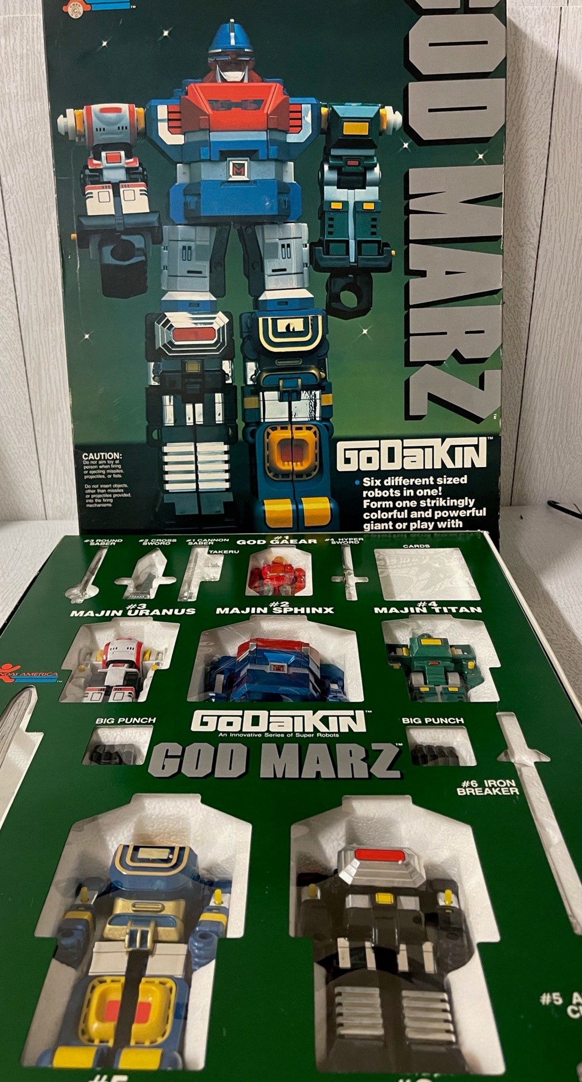 Packaged Not Sealed Chogokin® Godaikin Deluxe DX God Marz - Etsy