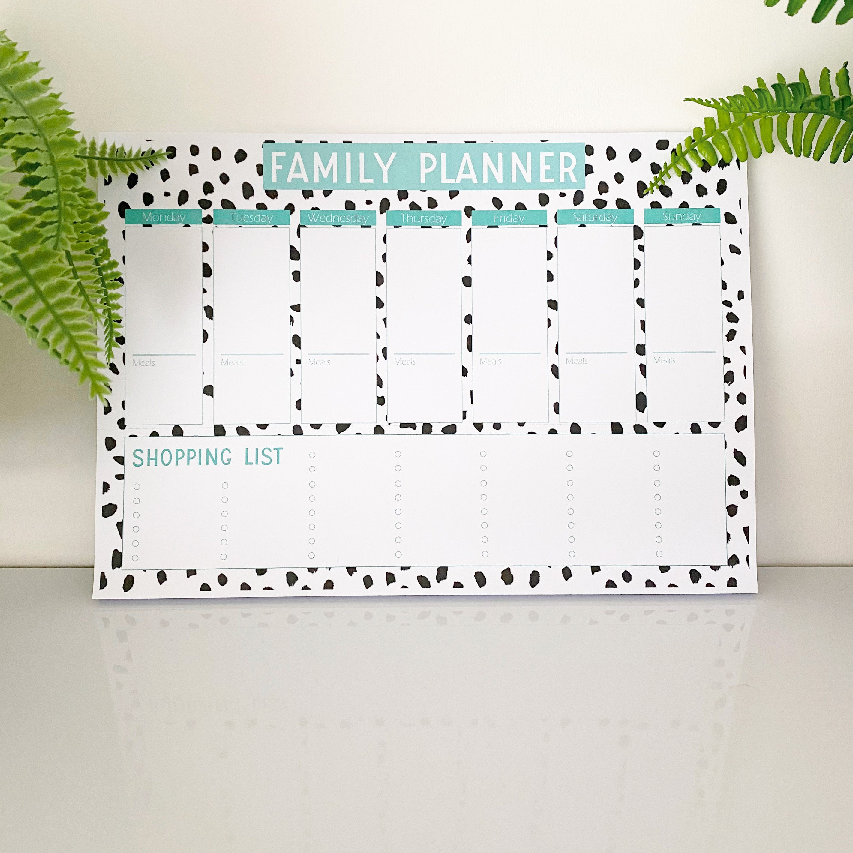 Printable Colourful Weekly Family Planner - Etsy