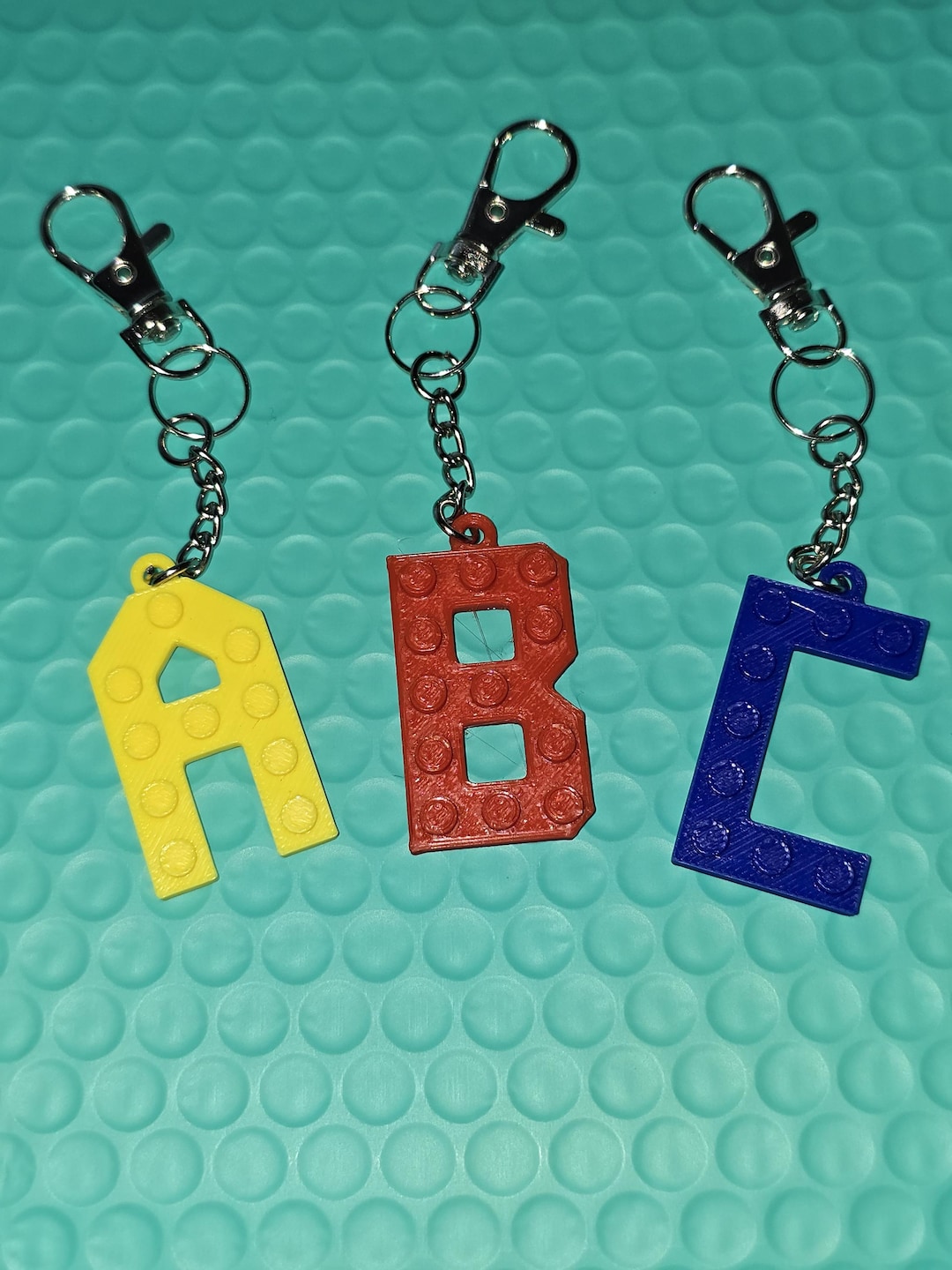 Lego-style Letter Keychains - Etsy