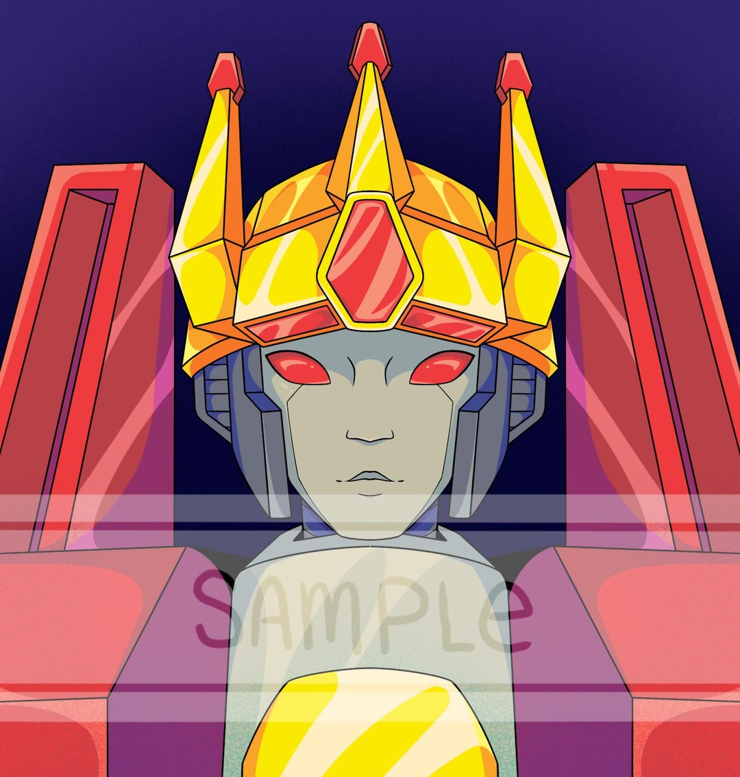 Starscream 8x8 Print - Etsy