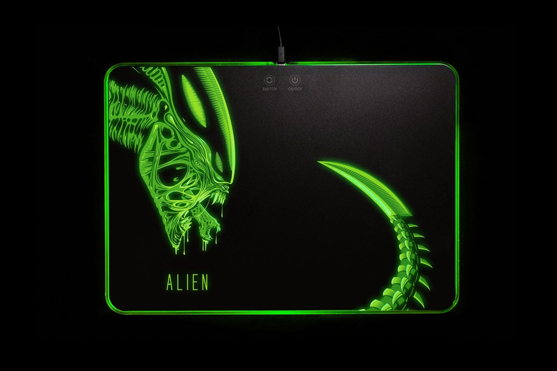 Alien Movie LED Gaming Mouse Pad Alien Gift Movie Gifts | Etsy