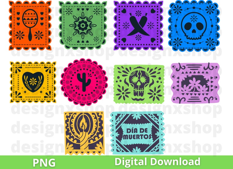 Mexican Papel Picado Svg | Papel Picado Png | Mexican Clipart | Cinco ...