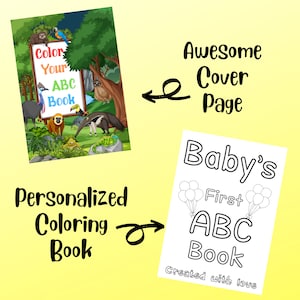 26 Printable Alphabet Coloring Pages | ABC Coloring Book | Baby Shower ...