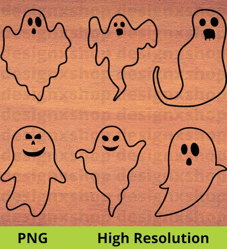 Ghost SVG Bundle | Ghost Face SVG | Cute Ghosts PNG | Halloween Svg ...