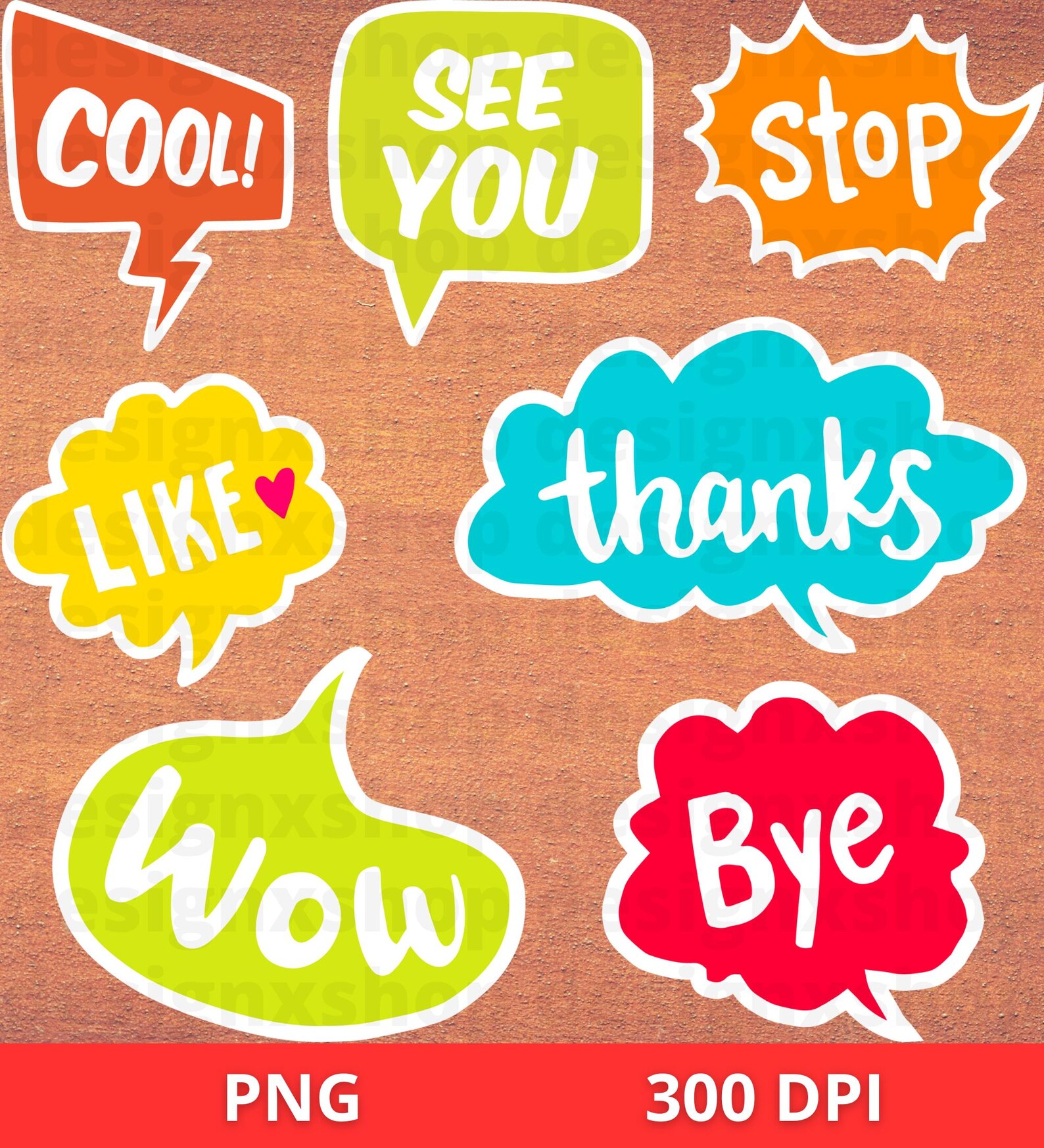 Speech Bubble SVG Clipart Bundle: Comic Book Dialog (digital Download ...