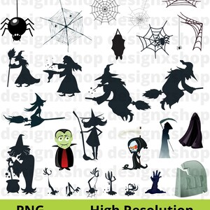 Halloween Svg Bundle, Pumpkin Svg, Ghost Svg, Characters, Spider Web ...