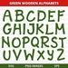 Green Wood Alphabet Clipart, Forest Alphabet Clipart, Alphabet Clipart ...
