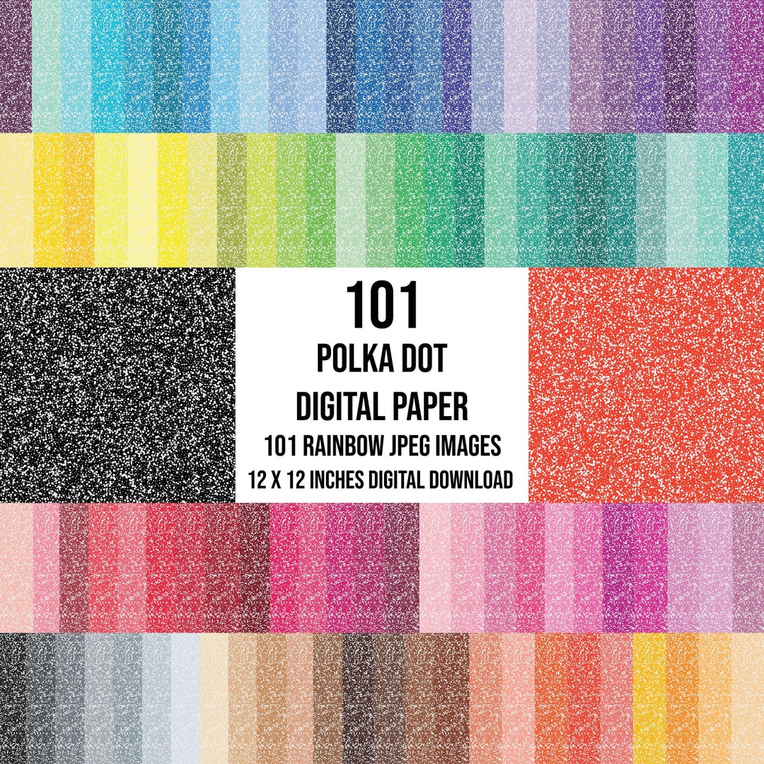 Polka Dot Digital Paper, Scrapbook Papers, Wallpaper, Glitter Digital ...