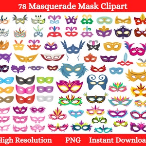 Masquerade Mask Clipart, Mardi Gras Mask SVG, Mardi Gras Mask Clipart ...