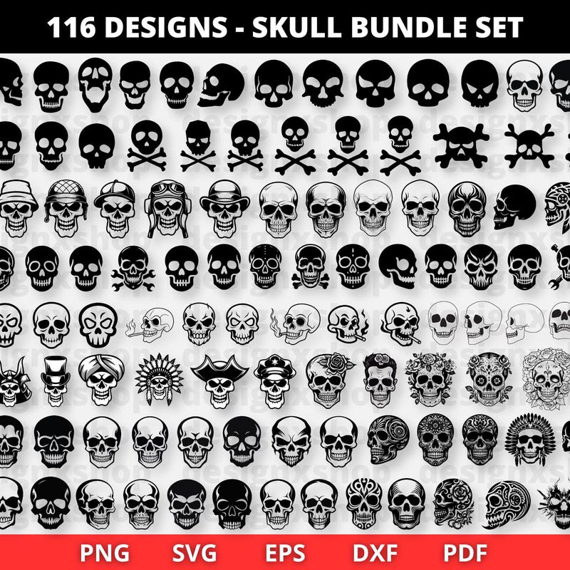Silueta calavera - Etsy España