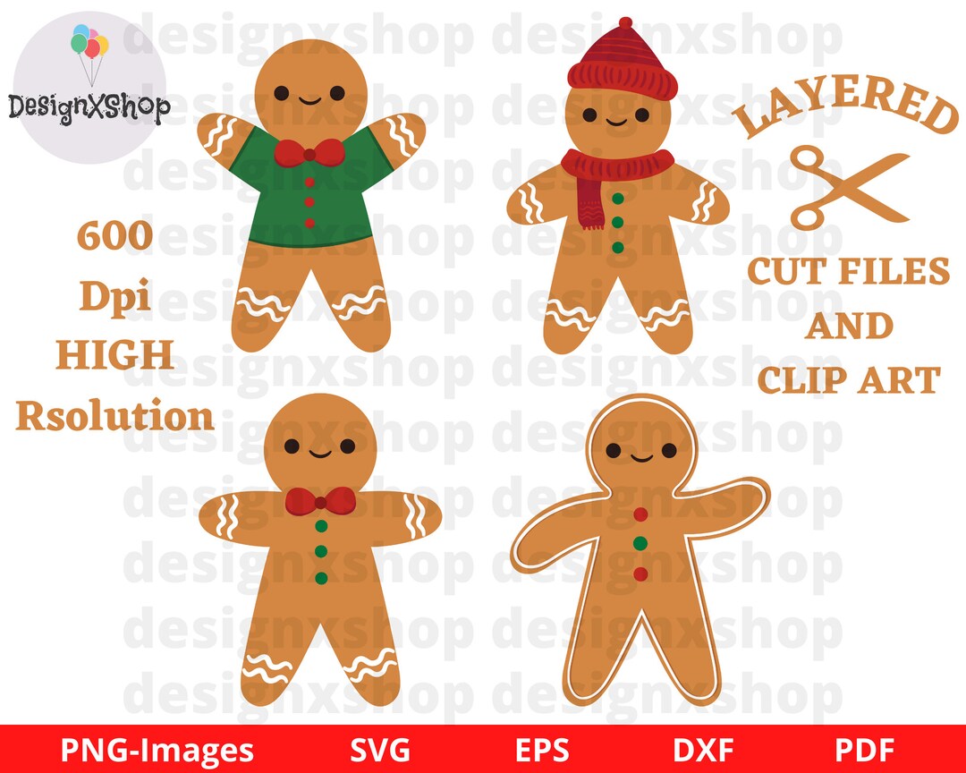 Christmas Gingerbread SVG, Gingerbread Man Svg, Gingerbread Woman Svg ...