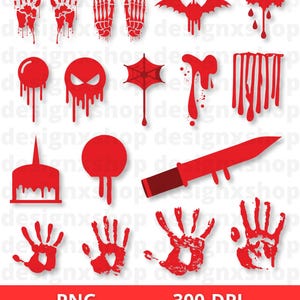 Blood Drips SVG PNG Mega Bundle, Dripping Blood SVG, Blood Svg ...