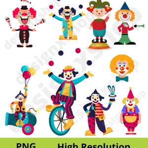 Circus Clipart Bundle: Carnival Animals, Tent, Jokers (SVG, PNG) - Etsy