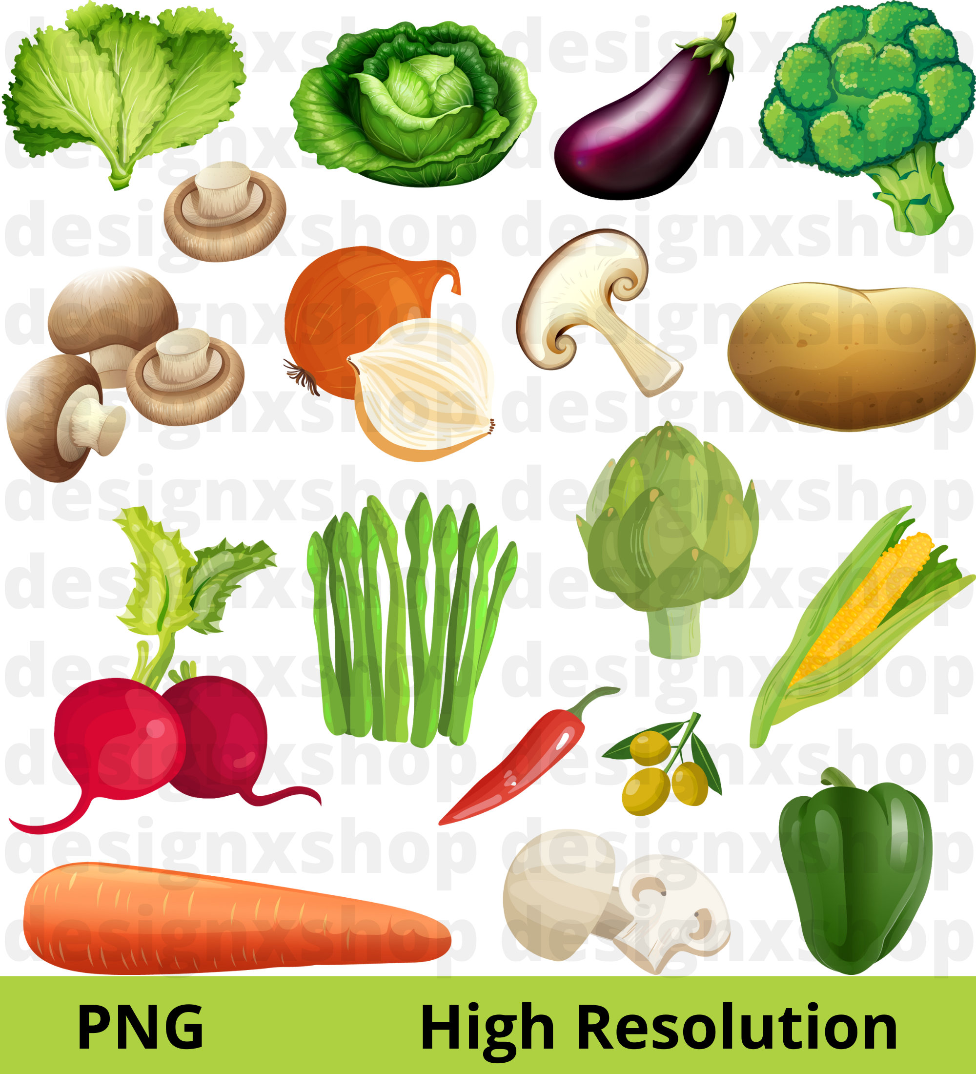 Vegetables Clipart Veggie Clipart Vegetable Clipart Food - Etsy Australia