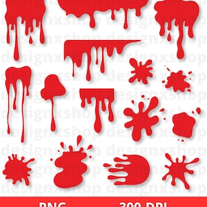 Blood Drips SVG PNG Mega Bundle, Dripping Blood SVG, Blood Svg ...