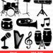 Musical Instruments SVG, Musical Instruments Clipart, Music Symbols Svg ...