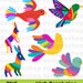 Mexican Otomi Clipart Otomi Clipart Mexico Clipart Colorful - Etsy