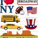 USA Clipart New York Clipart America Clipart Flag Clipart - Etsy