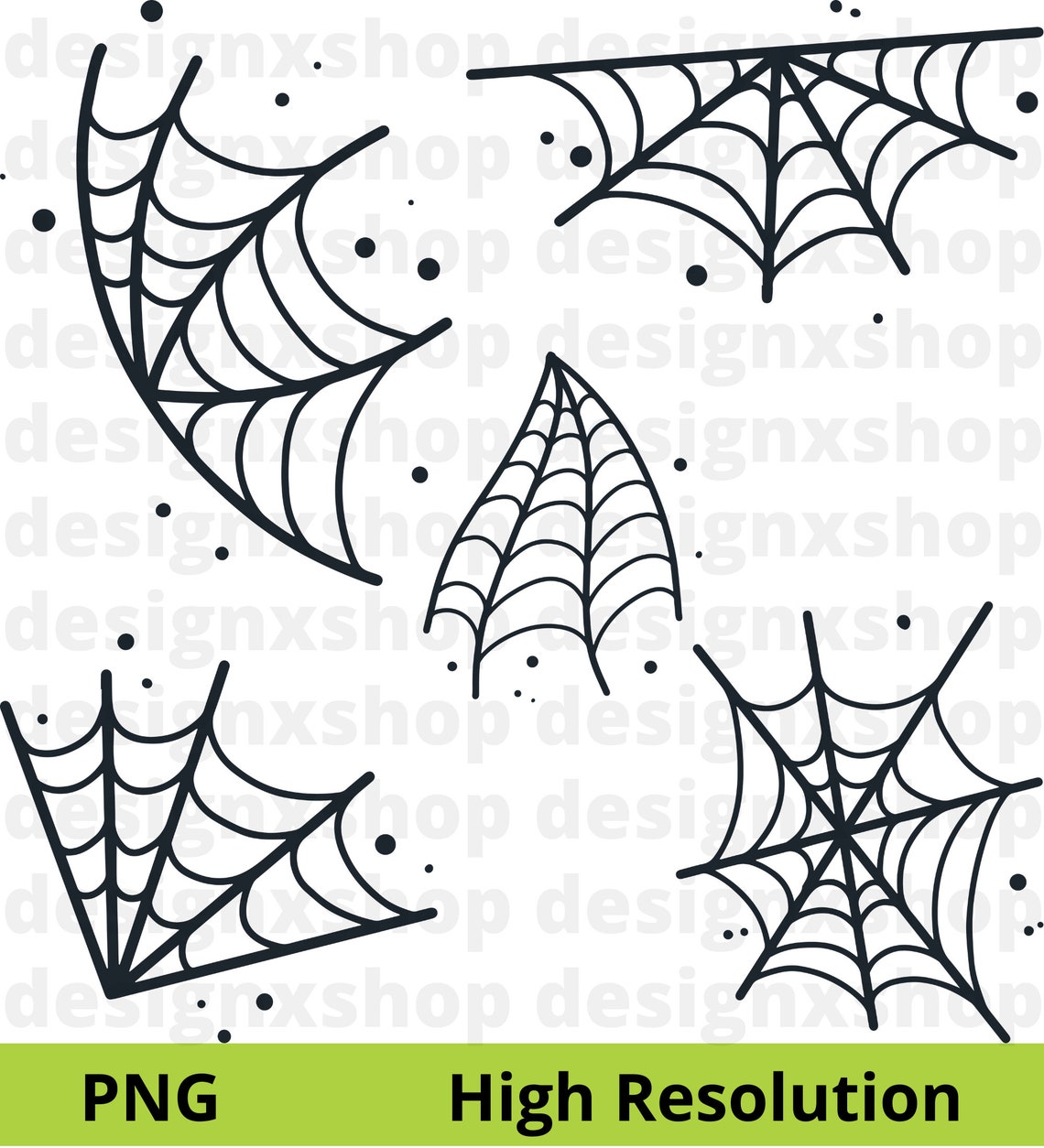 Halloween Cobweb Clipart Spider Web SVG Bundle Cobweb Svg - Etsy