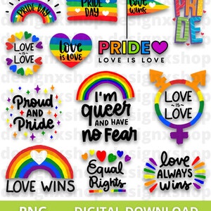 LGBTQ SVG Bundle, LGBT Svg, Pride Svg, Gay Pride Svg, Lgbt Quotes Svg ...