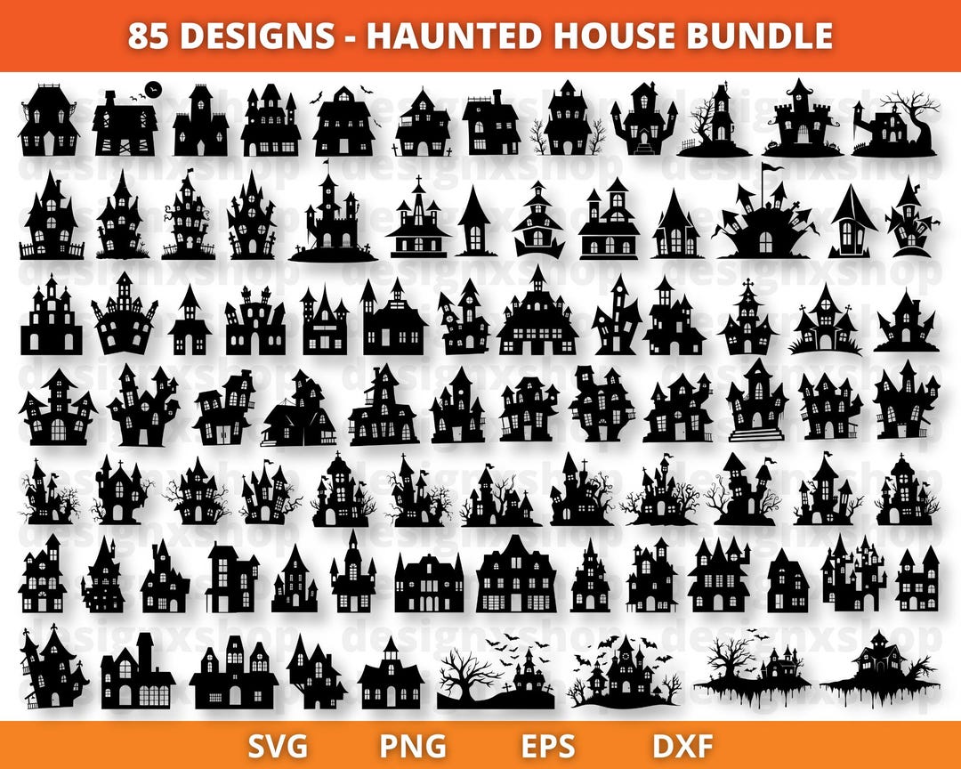 Haunted House SVG, Halloween Bundle Svg, Haunted House Svg Bundle ...