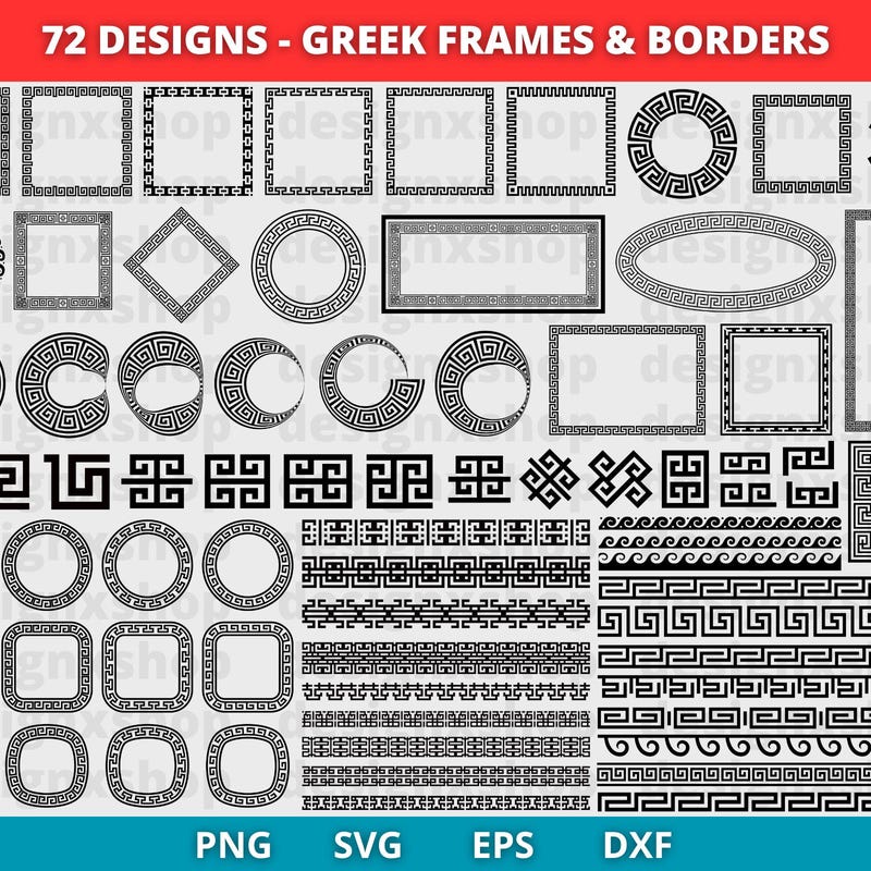 Greek Elements Vector - Etsy