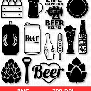 Beer SVG Bundle | Beer Mug Clipart | Cheers Svg | Bar & Pub Designs ...