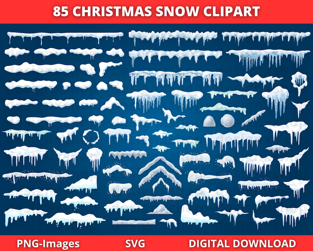 Christmas Snow Svg | Christmas Snow Clipart | Snow on the Wall Svg ...