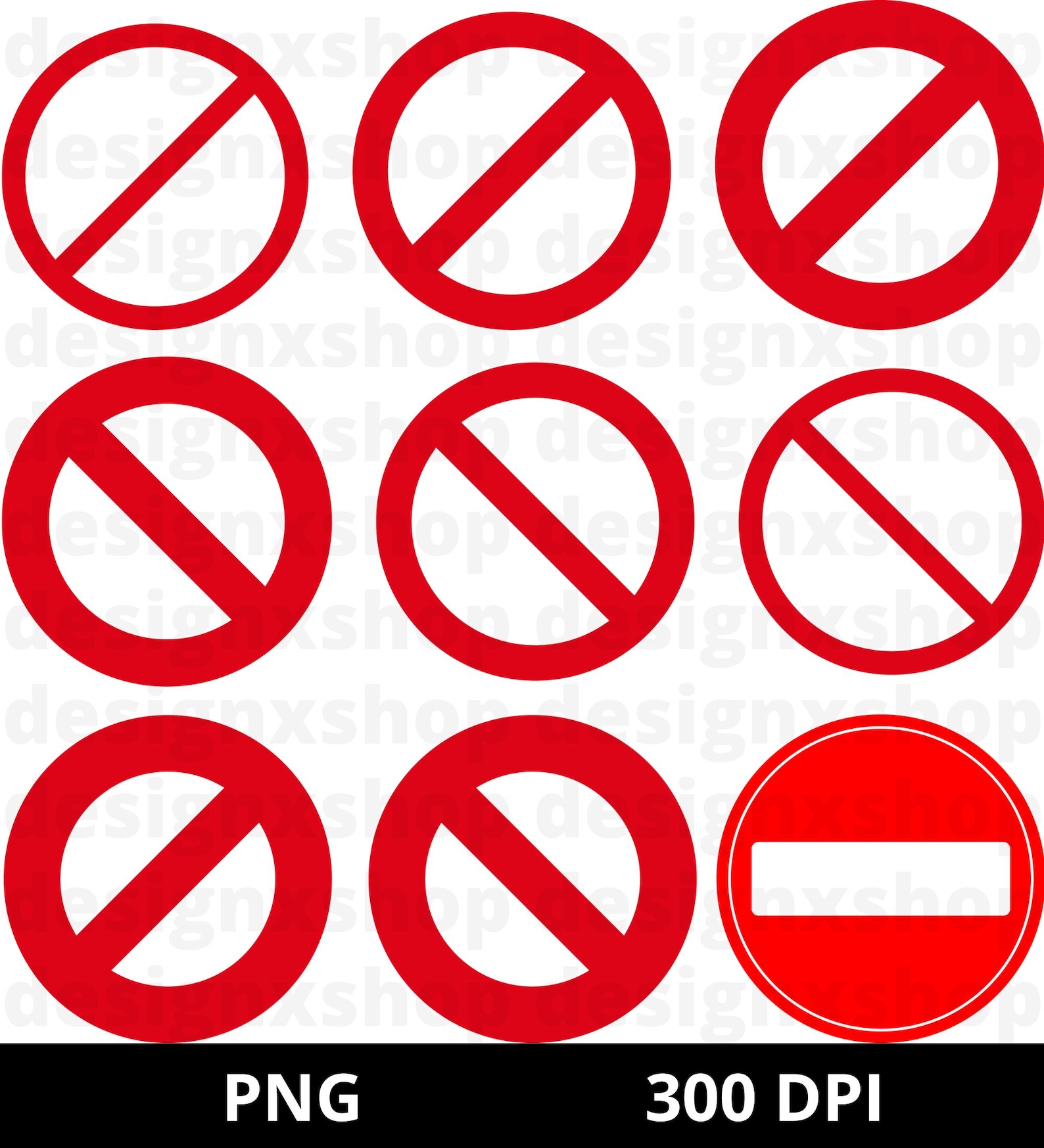 Do Not Touch Signs Bundle: Prohibited Symbols SVG PNG (digital Download ...