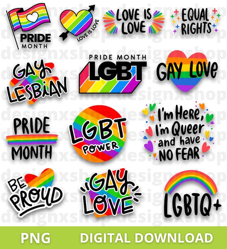 LGBTQ SVG Bundle, LGBT Svg, Pride Svg, Gay Pride Svg, Lgbt Quotes Svg ...