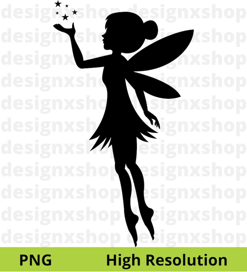 Magical Fairy SVG | Fairy Silhouette | Fairy Silhouette Cut Files and ...