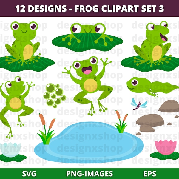 Pond Clipart - Etsy