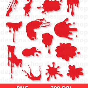 Blood Drips SVG PNG Mega Bundle, Dripping Blood SVG, Blood Svg ...