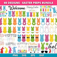 Peeps Silhouette, Template, Stencil, Shape, or Outline PNG Transparent ...
