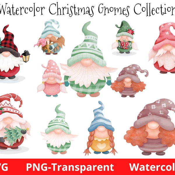 Family Gnome Clipart - Etsy