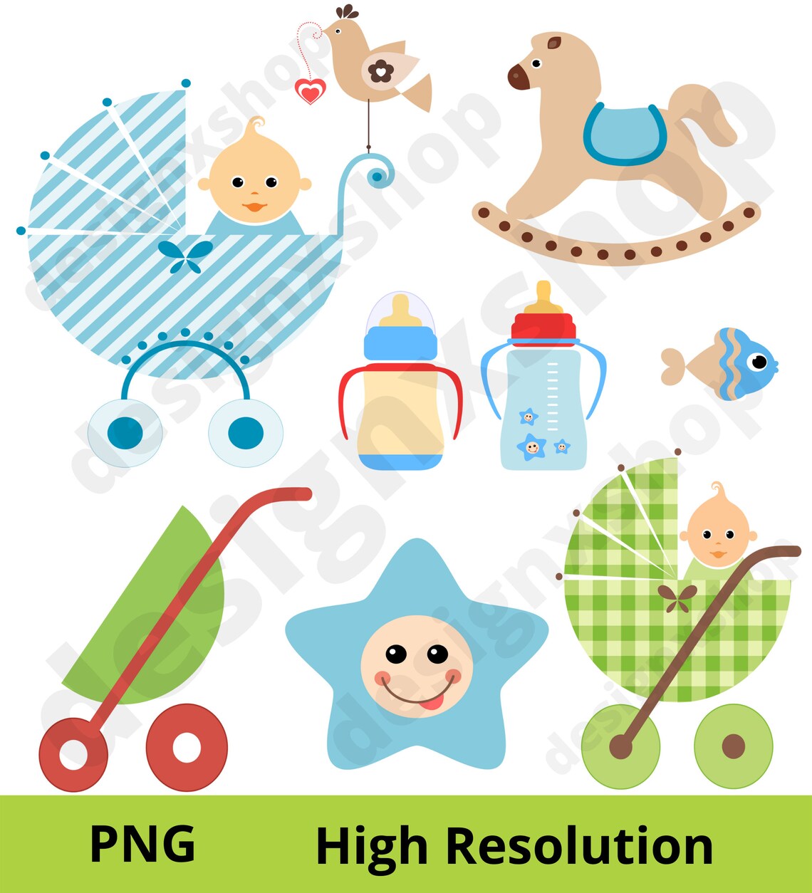 Baby Clipart New Born Clipart Baby Girl Clipart Baby Boy | Etsy