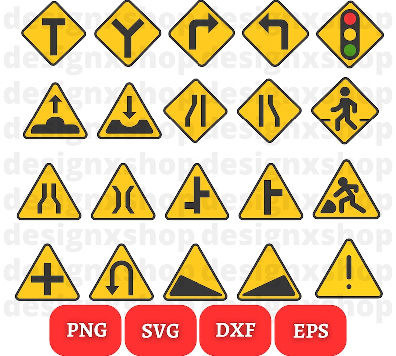 Traffic Signs Clipart, Road Sign Clipart, Street Signs, Stop, Speed ...