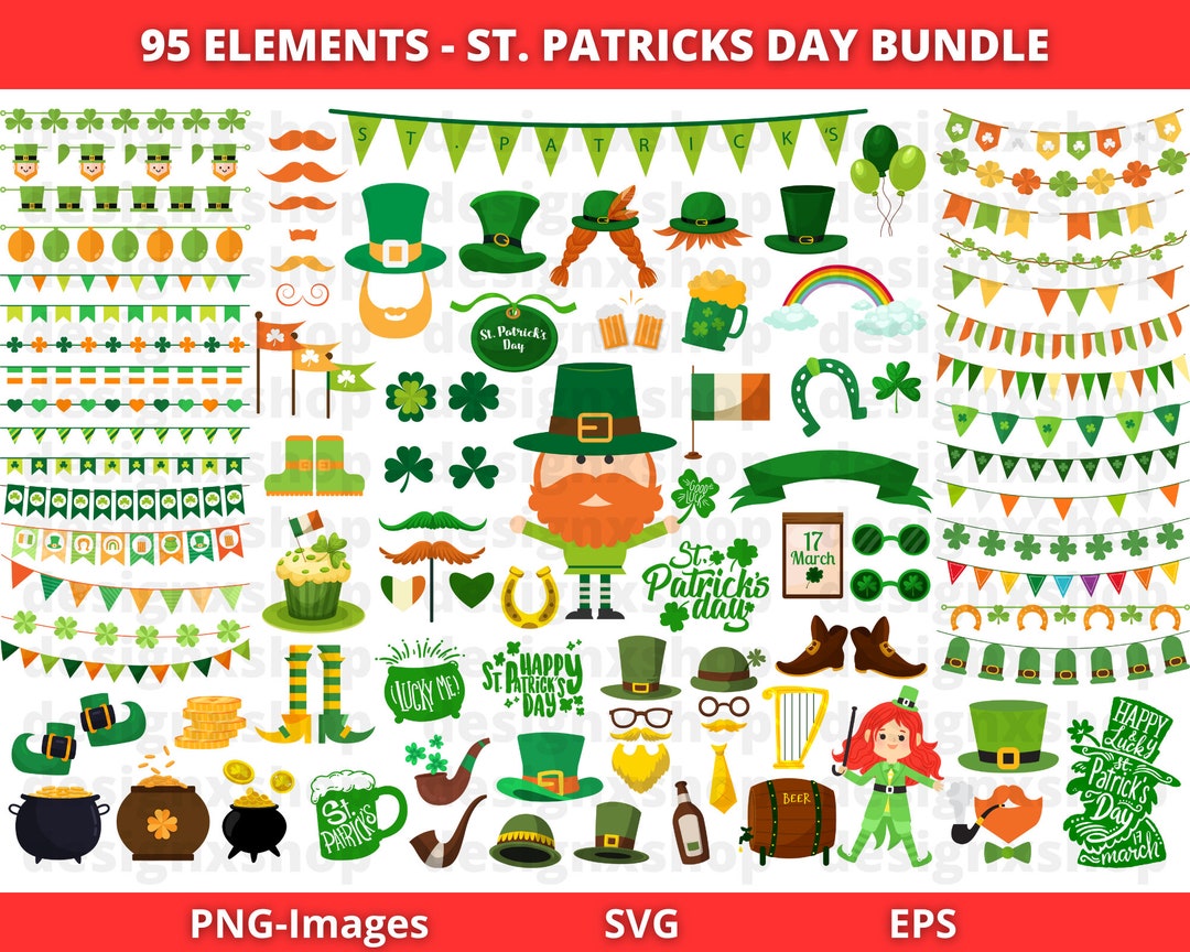 St Patrick's Day Clipart, Irish Clipart, St Patricks Day Graphics ...
