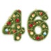 Christmas Numbers Clipart, Christmas Letters, Fonts, Alphabet, SVG, PNG ...