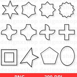 Basic Shapes SVG Bundle, Geometric Shapes Svg, Name Frame Tags Svg ...
