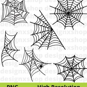 Halloween Cobweb Clipart, Spider Web SVG Bundle, Cobweb Svg, Halloween ...