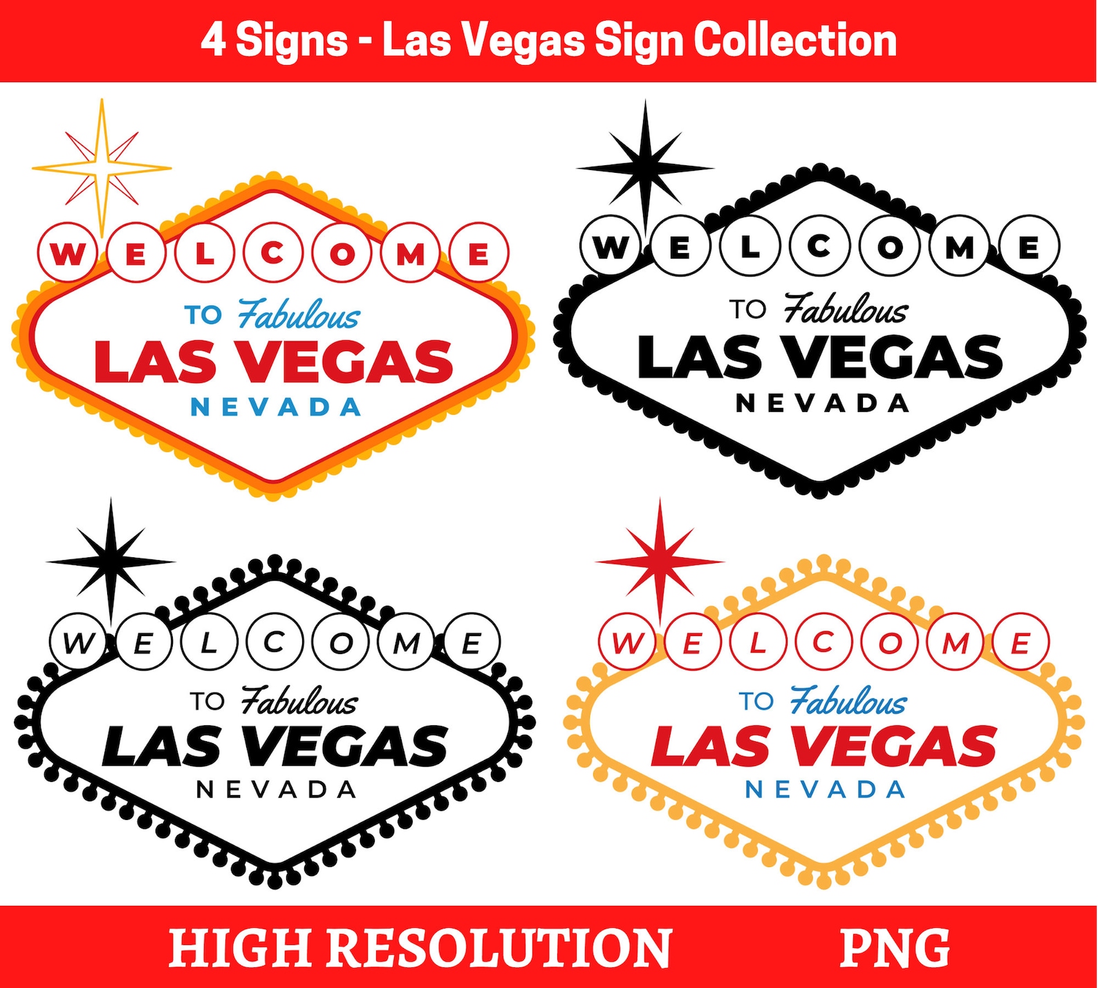Las Vegas Sign Clipart, Las Vegas SVG, Vegas Svg, Night at Las Vegas ...