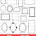 Digital Frames Clipart, Doodle Frames Clipart, Hand Drawn Frames ...