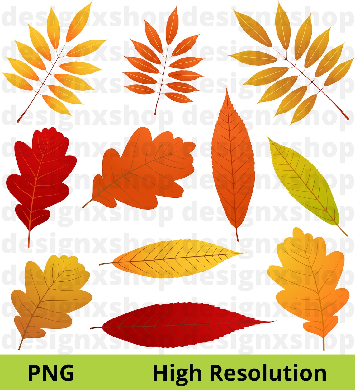 Autumn Leaves Clipart Autumn Clipart Fall Clipart Fall - Etsy