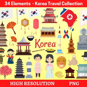 Korea Clipart | Korean Clipart | Culture Clipart | Country Clipart ...