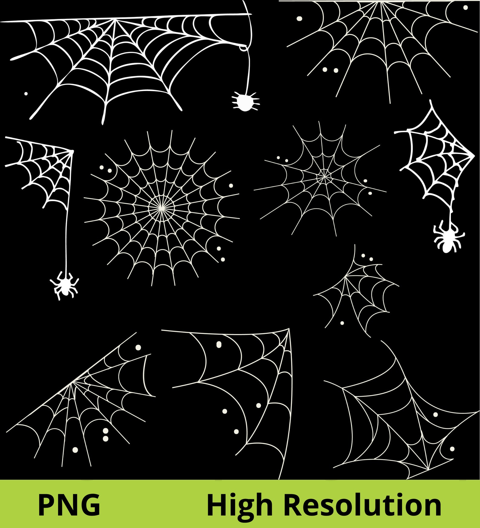 Halloween Cobweb Clipart Spider Web SVG Bundle Cobweb Svg - Etsy