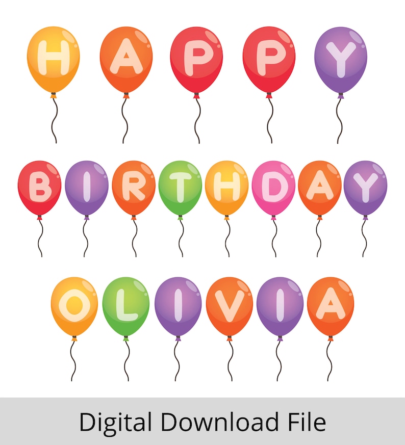 Balloon Alphabet Clipart Alphabet Clipart Balloon Alphabet - Etsy